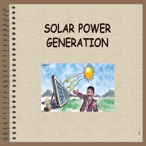 Solar poewer generation | PPT