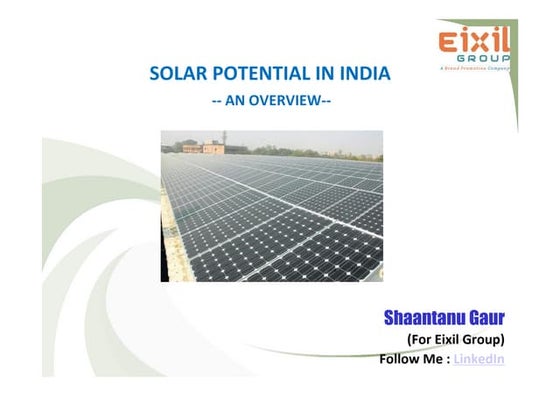 Solar Energy in India | PDF