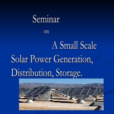 Solar power | PPT | Gas and Electric | Home Utilities