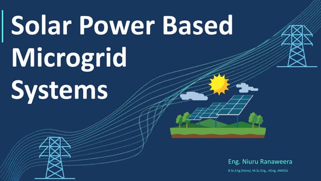 Battery Energy Storage Systems | PPTX