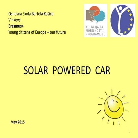 Solar powered car, e+ | PPT