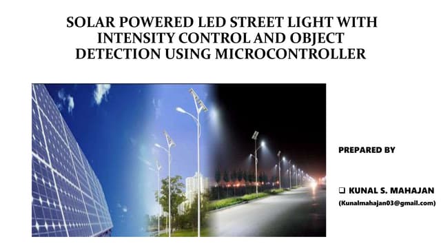 Final project report on Solar street light | PDF