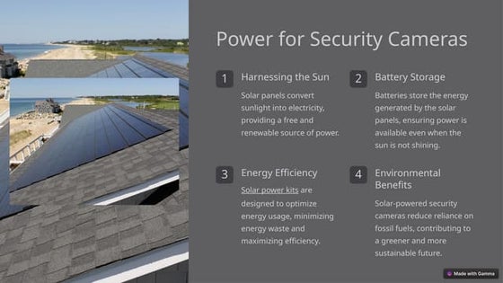 Remote Solar Security Camera - Sun In One | PPTX