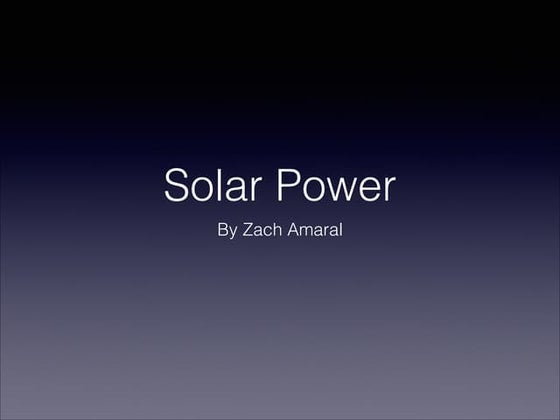 Solar Energy | PPT