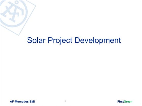 1 MW solar Power plant project Scheduling and Tracking | PPTX ...