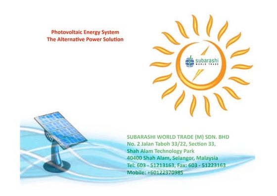 Off grid solar power system | PDF