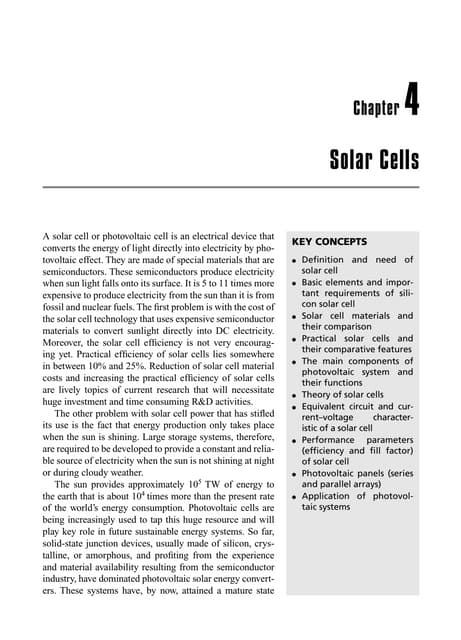 Solar PV Systems Notes | PDF