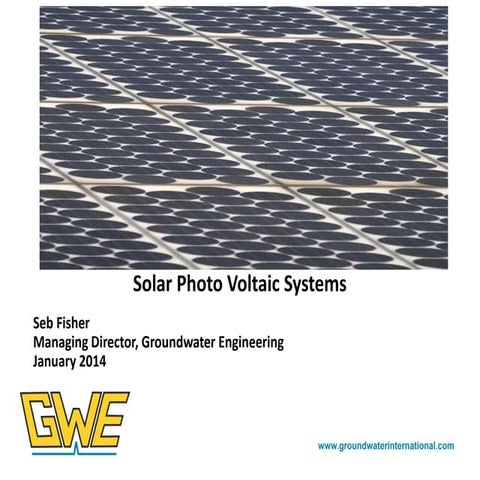 Solar pv installation systems | PPTX