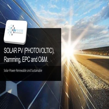 Solar pv presentation forslide share | PPTX