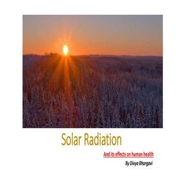 Solar radiation | PPTX