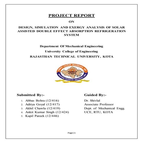 PROJECT 7TH SEM REPORT | PDF