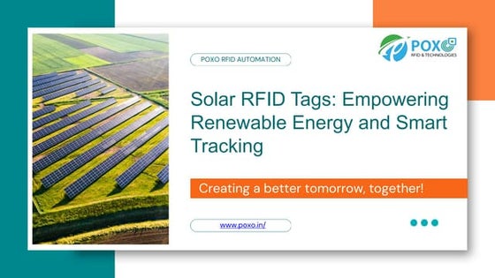 RFID Solar Tags Solution for Solar Panel.pptx | Computing | Technology ...