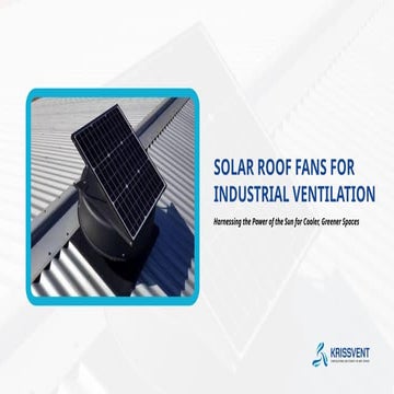 Solar Roof Ventilation Fan for Warehouses, Sheds & Industrial Buildings ...