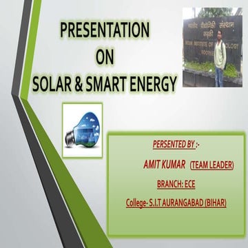 Solar & smart energy | PPTX
