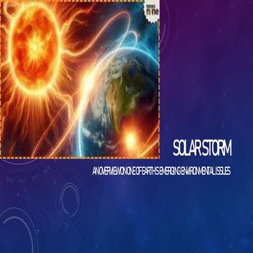 SOLAR STORM, what it is, causes and type | PPTX
