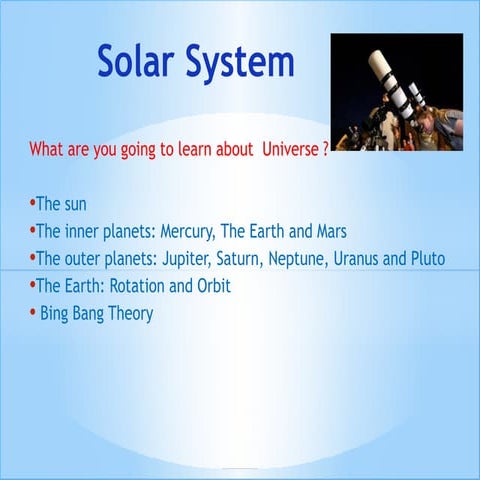Glossary unit 1. the universe and the solar system | DOC