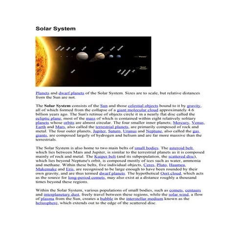 Solar System | DOC