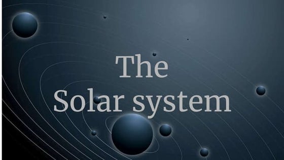 Solar system | PPTX