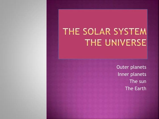 Solar system grade 4 | PPTX | Space and Astronomy | Science