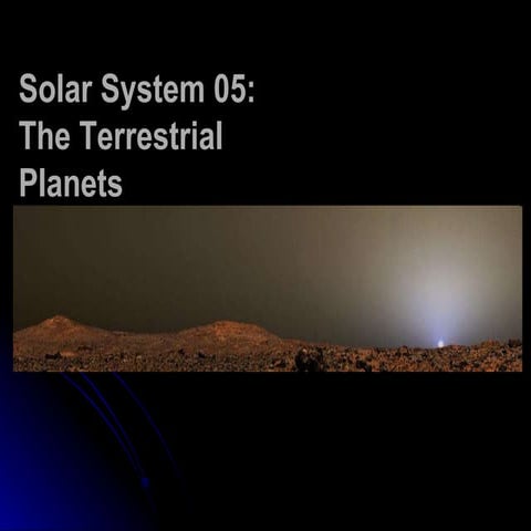 Solar system 05 terrestrial planets | PPT