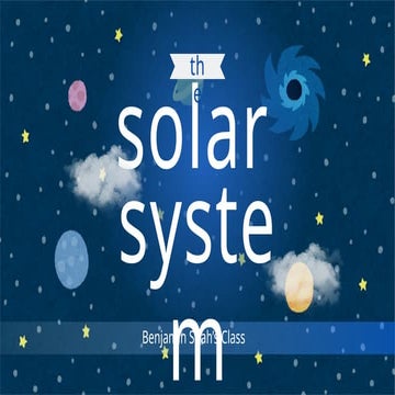 🌍 Solar System Presentation for Students | Educational & Editable ...