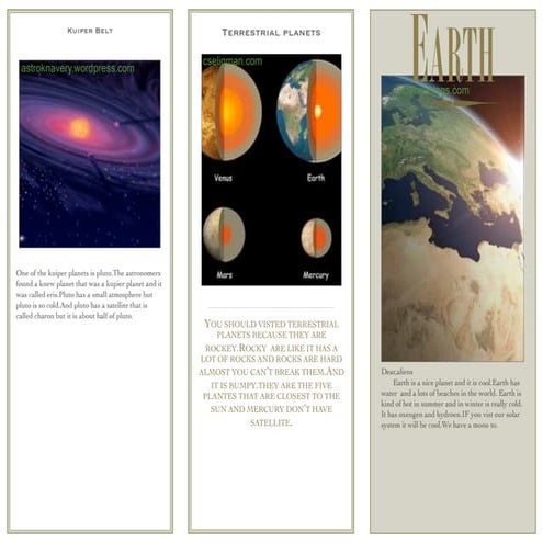 Kristal's Solar System Brochure | PAGES