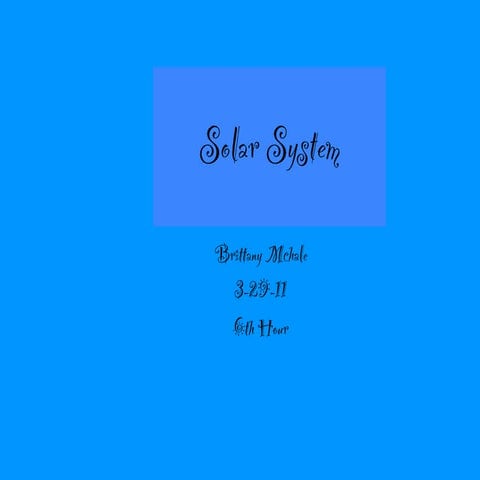 Solar system keynote | PPT