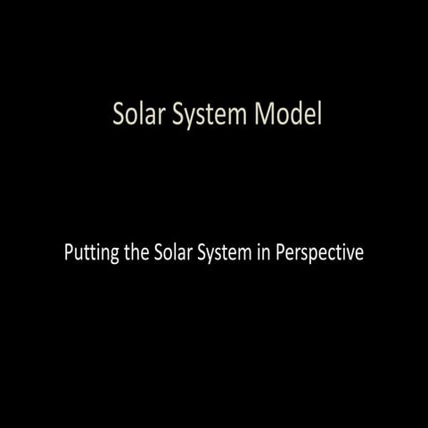 Solar System Paper Model | PPTX