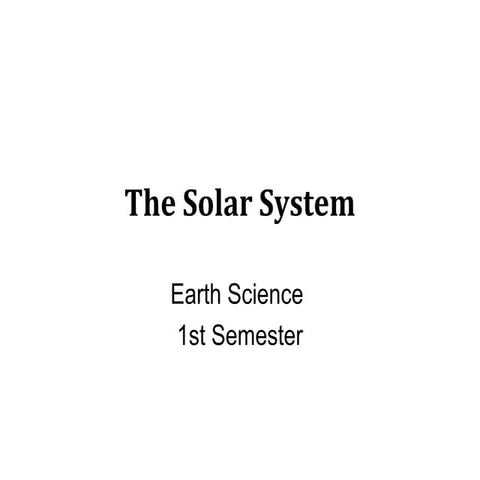The solar system is a vast space region centered around the Sun | PPT