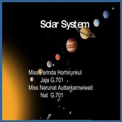 Solar system science | PPT