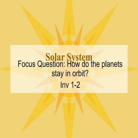 Solar System Gravity | PPT