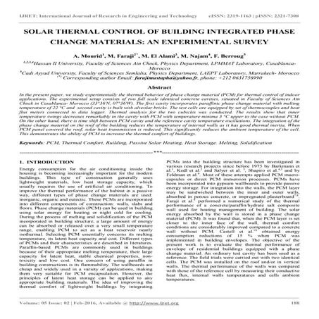 PHASE CHANGING MATERIAL AS BUILDING MATERIALS | PPTX