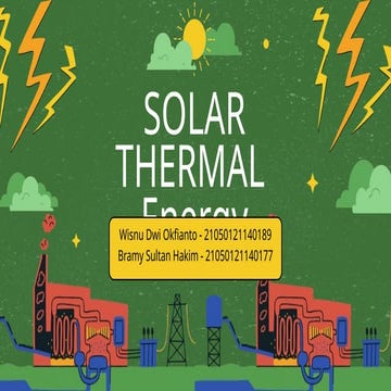 Optimizing Solar Thermal Energy Systems | PPTX