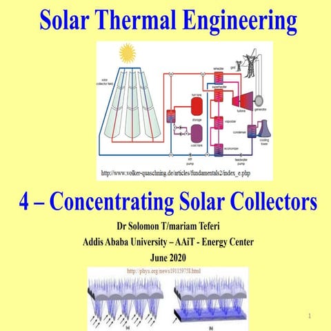 Solar thermal engineeirng chap 4 | PDF