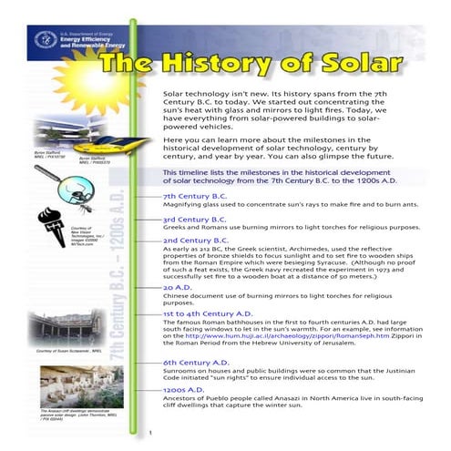 Solar Timeline | PDF