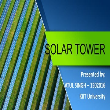 solar power tower | PPTX