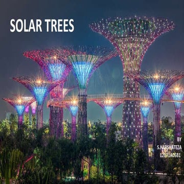 Solar tree | PPTX