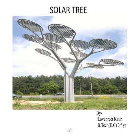 Solar tree | PPTX | Landscaping | Home & Garden