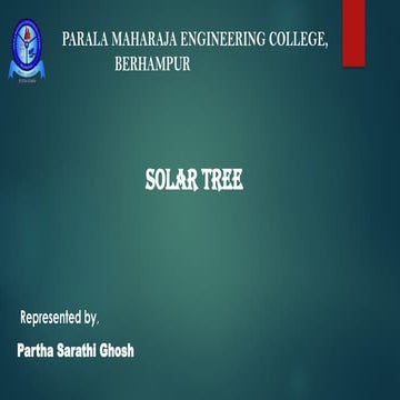 solar tree presentation partha.pptx for engineering students | PPTX
