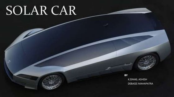 Solar Car Presentation | PPTX