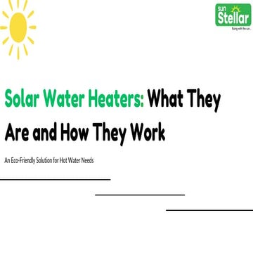 Working Principle of Solar Water Heater | ODP