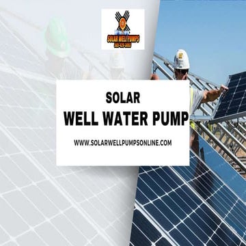 Solar Water Pump | PPTX