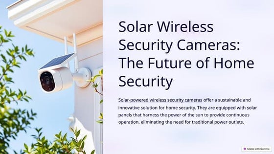 Solar Powered Wireless Security Camera System.pptx
