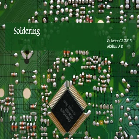 Soldering | PPTX