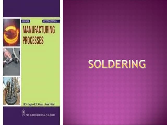 Soldering and brazing | PPTX