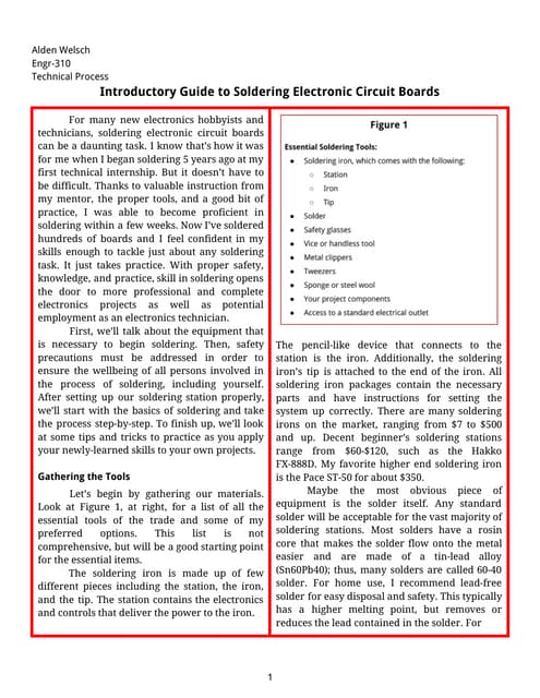Basic Soldering Techniques | PPT