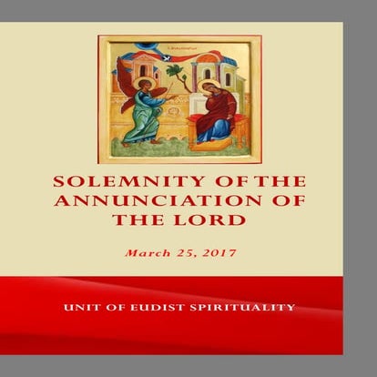 Solemnity of the Annunciation of the Lord | PDF