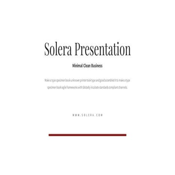 Solera Presentation : Light Color Version | PDF