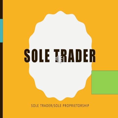 Sole Trader | PPTX