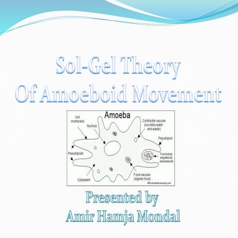 Sol gel theory | PPTX